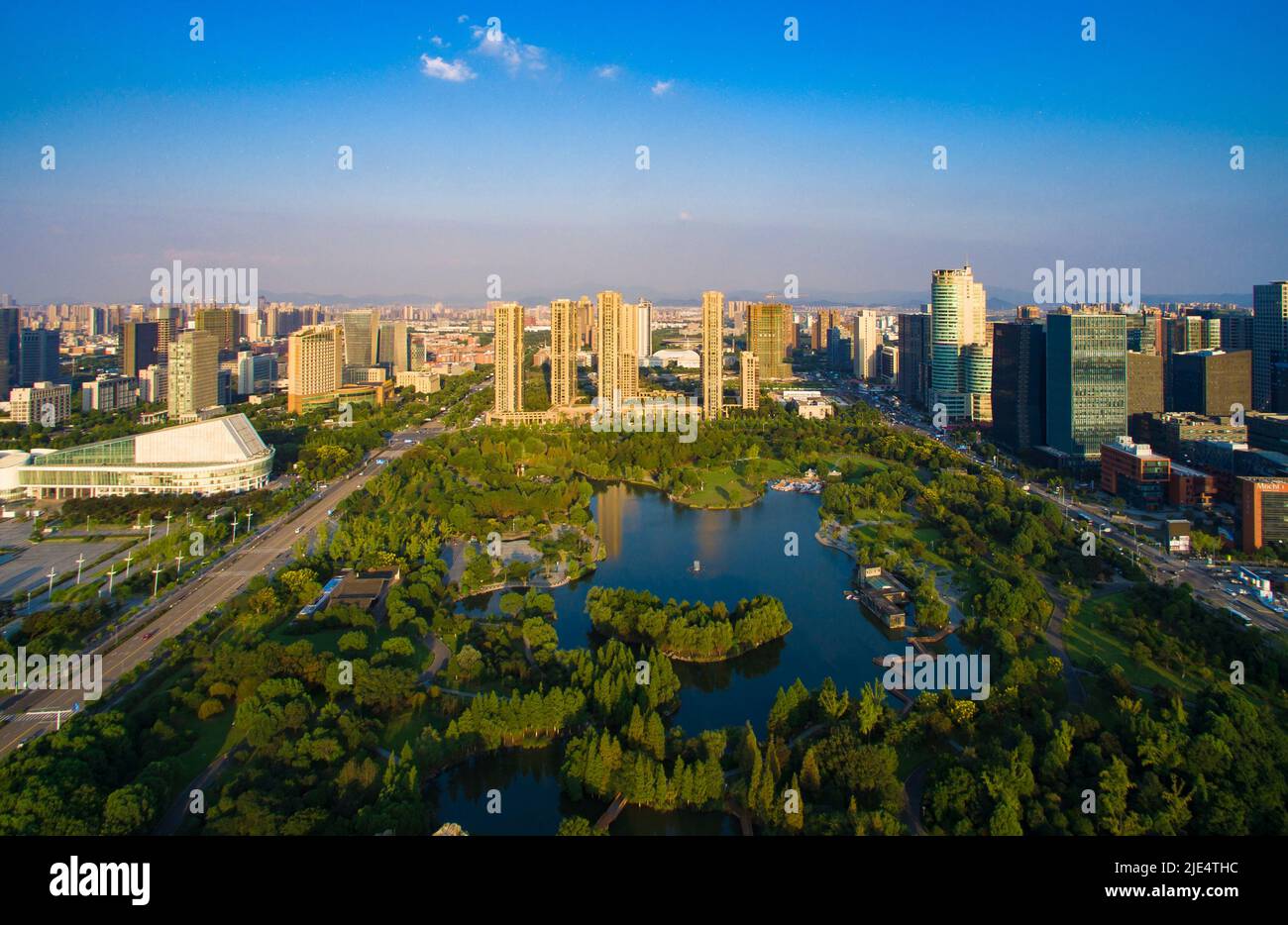 An aerial view of the southern lake district hi-res stock photography ...