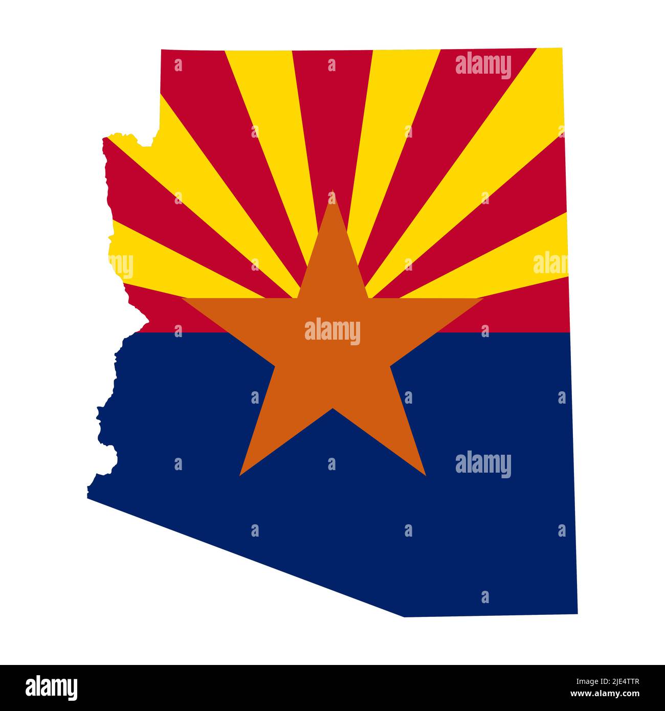 Arizona map shape, united states of america. Flat concept icon symbol ...