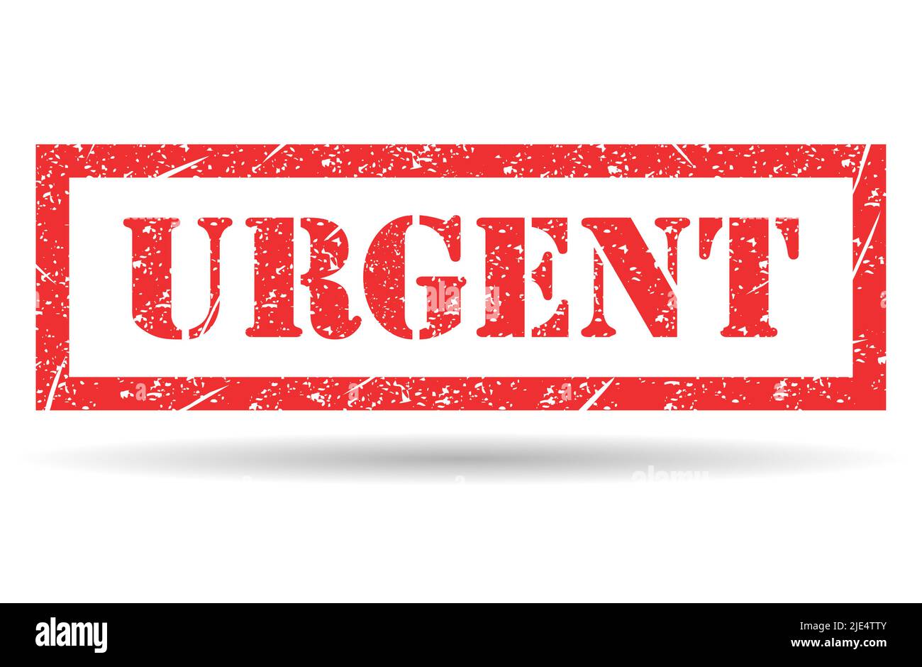 Urgent stamp symbol shadow, label sticker sign button, text banner ...