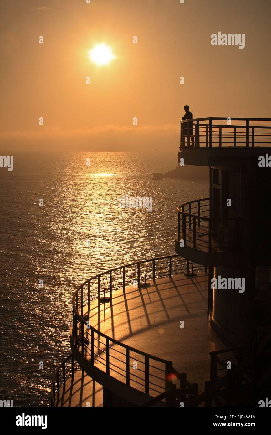Zhejiang zhoushan shengsi island bay coastline sea scenery Stock Photo ...