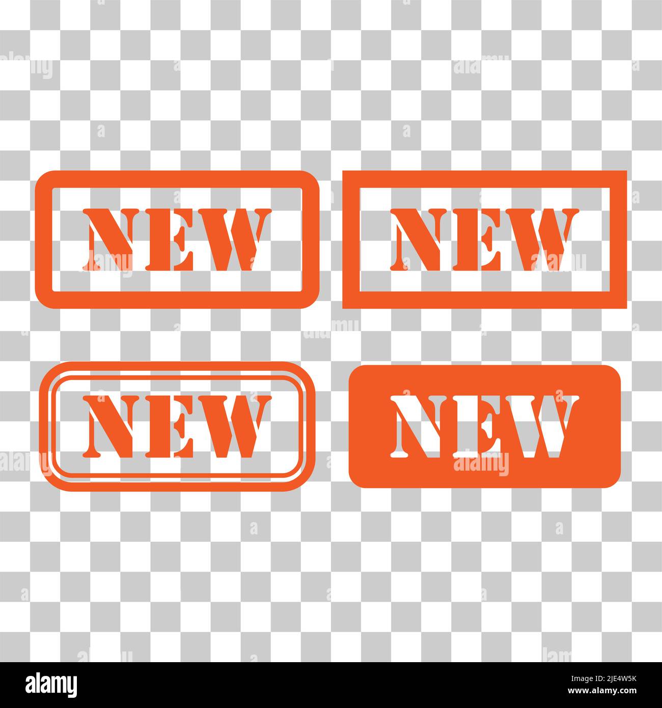 Set of New stamp symbol, label sticker sign button, text banner vector ...