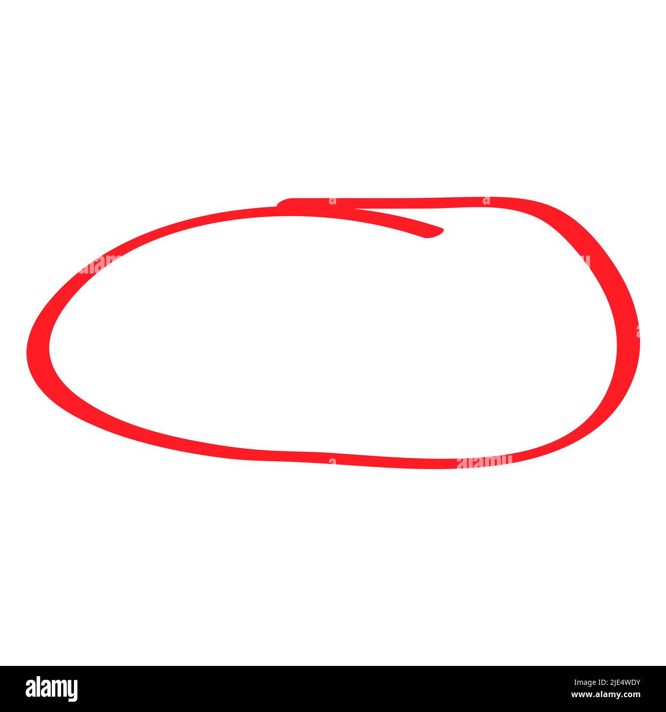 Hand draw circle scribble mark, doodle sketch blank frame, vector ...