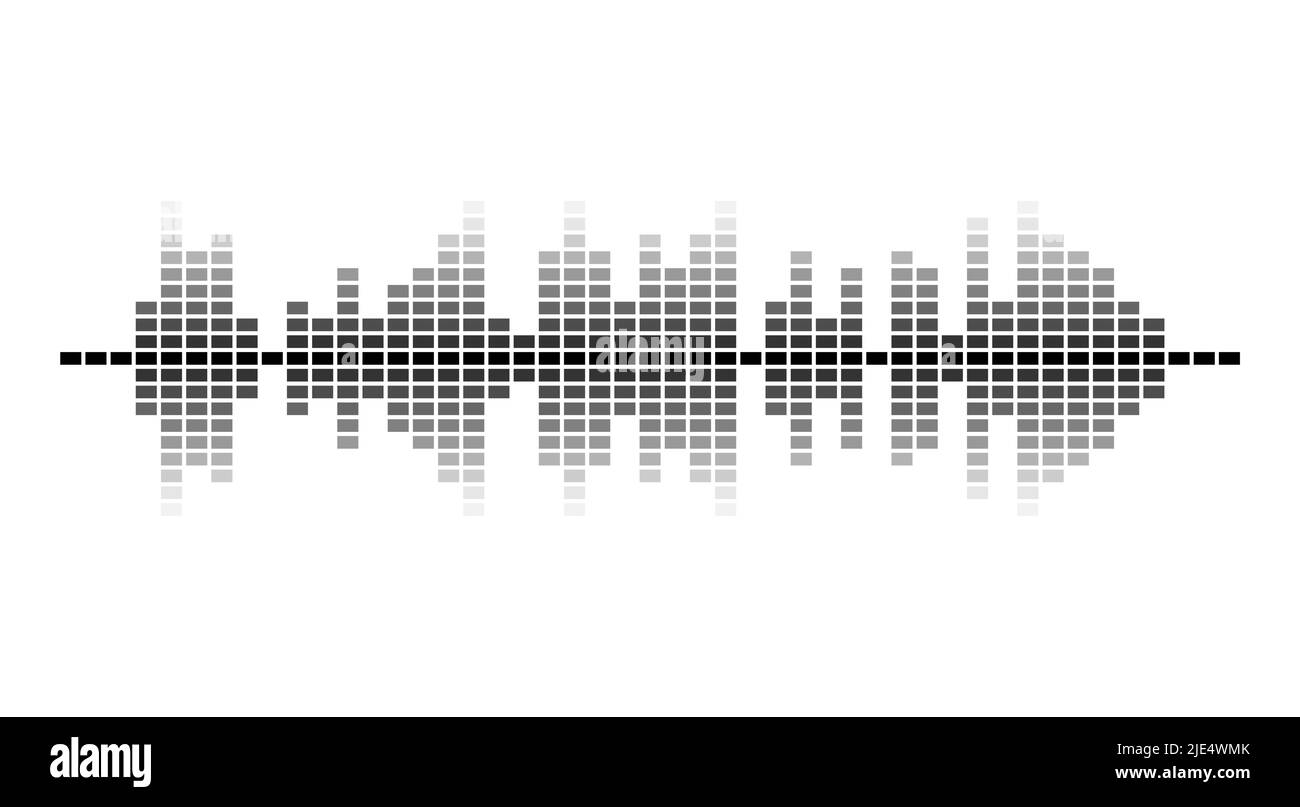 Sound wave music audio tract, frequency web design graphic, vector ...