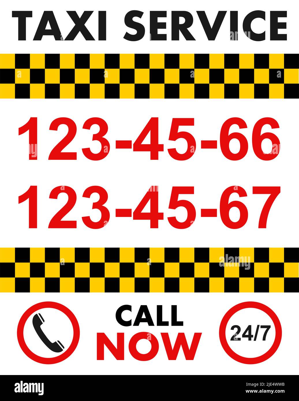 Business taxi service concept. Vector banner, poster or flyer Stock ...