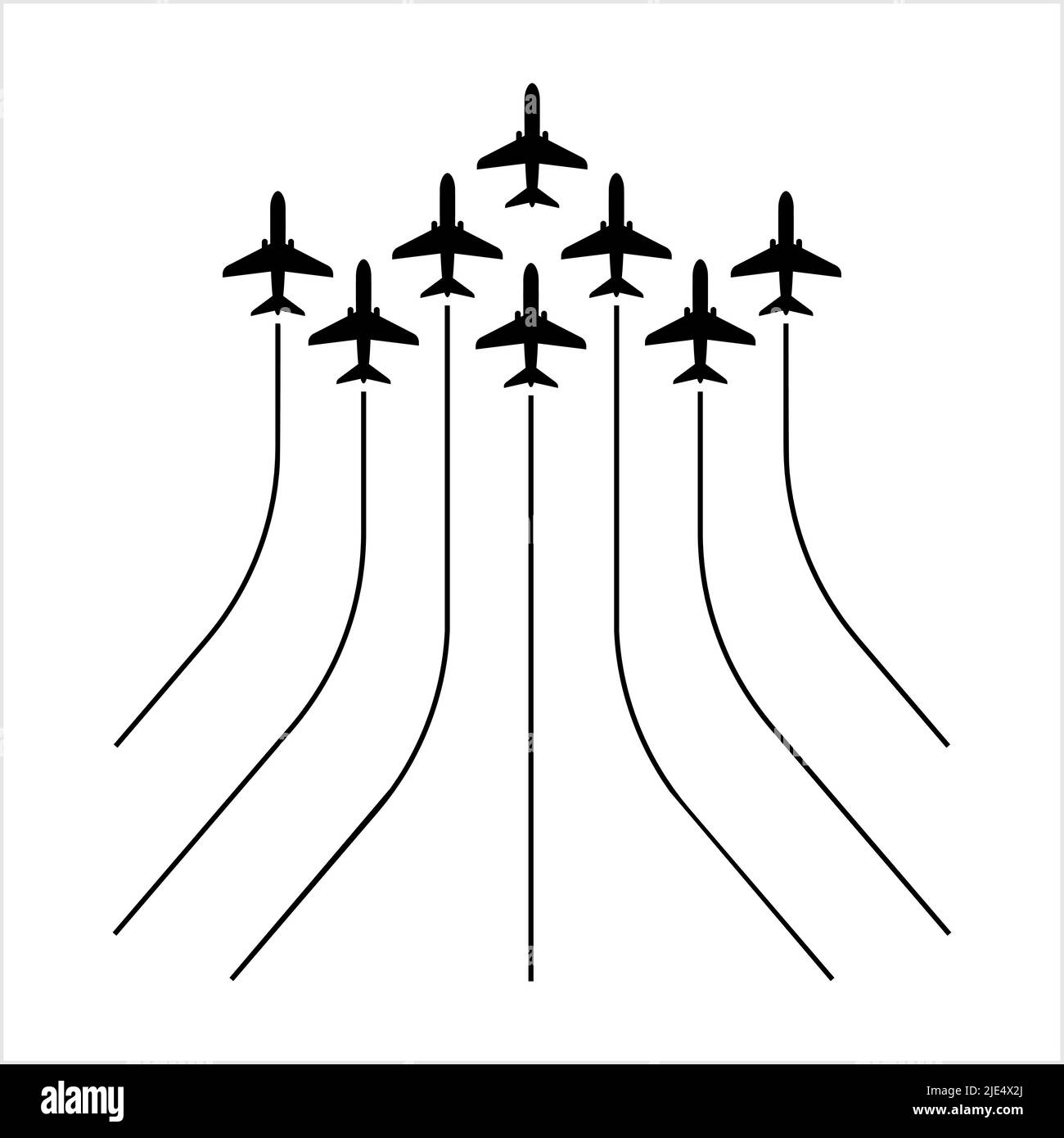 Airplane Flying Formation, Air Show Display, The Disciplined Flight ...