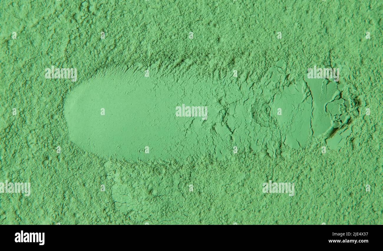 Mask clay powder spa texture for face and body. Selective focus Stock ...