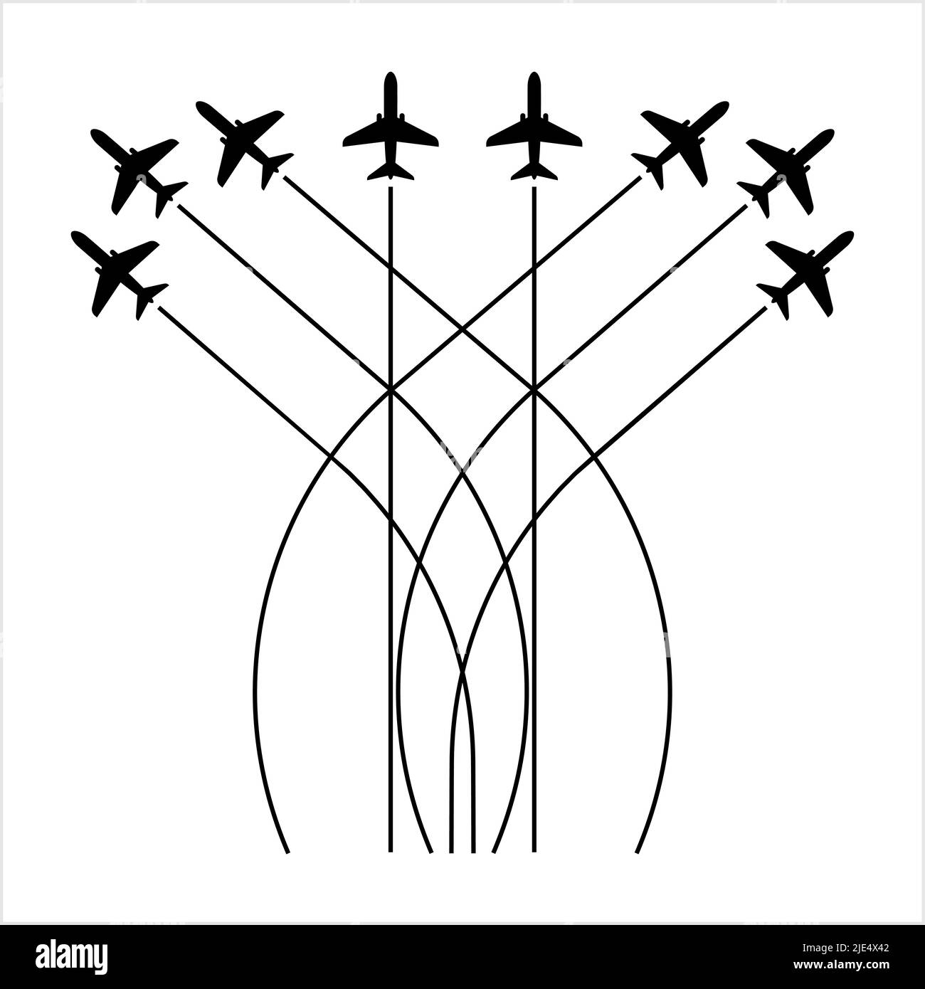 Airplane Flying Formation, Air Show Display, The Disciplined Flight ...