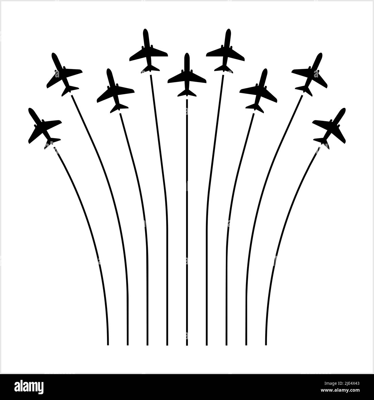 Airplane Flying Formation, Air Show Display, The Disciplined Flight ...