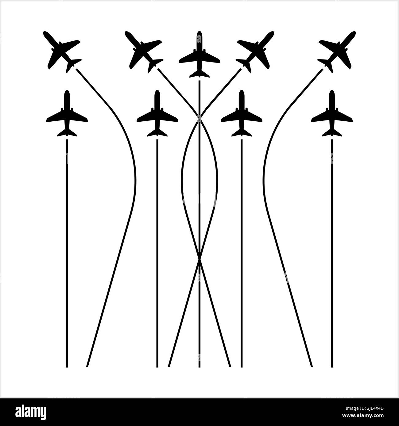 Airplane Flying Formation, Air Show Display, The Disciplined Flight ...