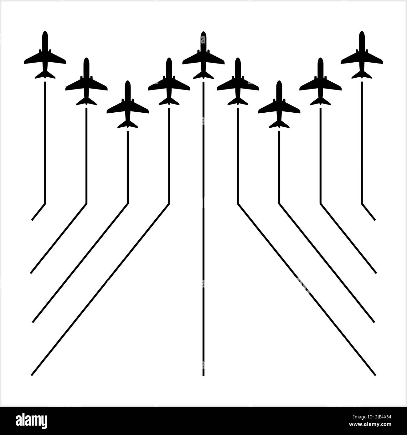 Airplane Flying Formation, Air Show Display, The Disciplined Flight ...