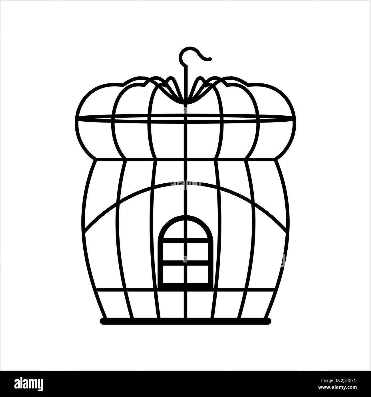 Bird Cage Icon, Bird Cage Vector Art Illustration Stock Vector Image ...