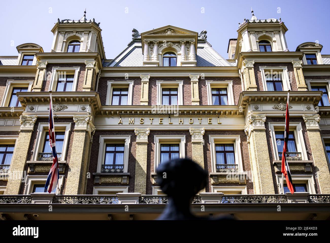 AMSTERDAM - Exterior of the Amstel Hotel. ANP RAMON VAN FLYMEN Stock ...