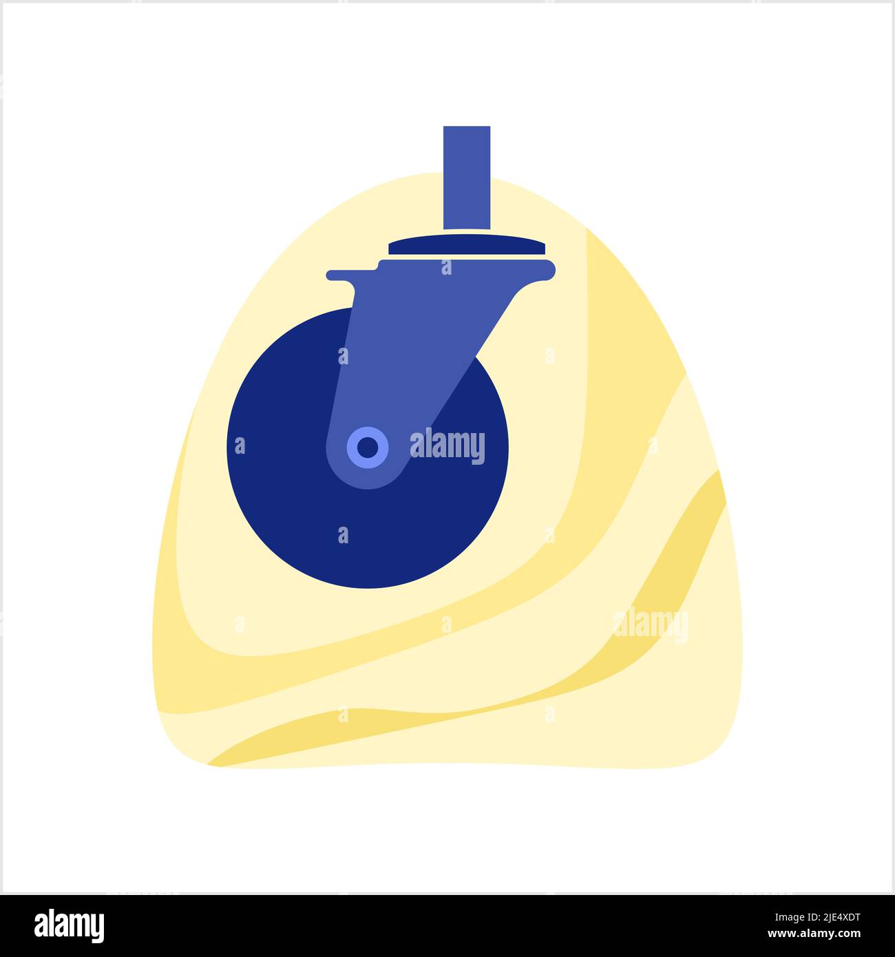 Caster Wheel Icon Vector Art Illustration Stock Vector Image & Art - Alamy