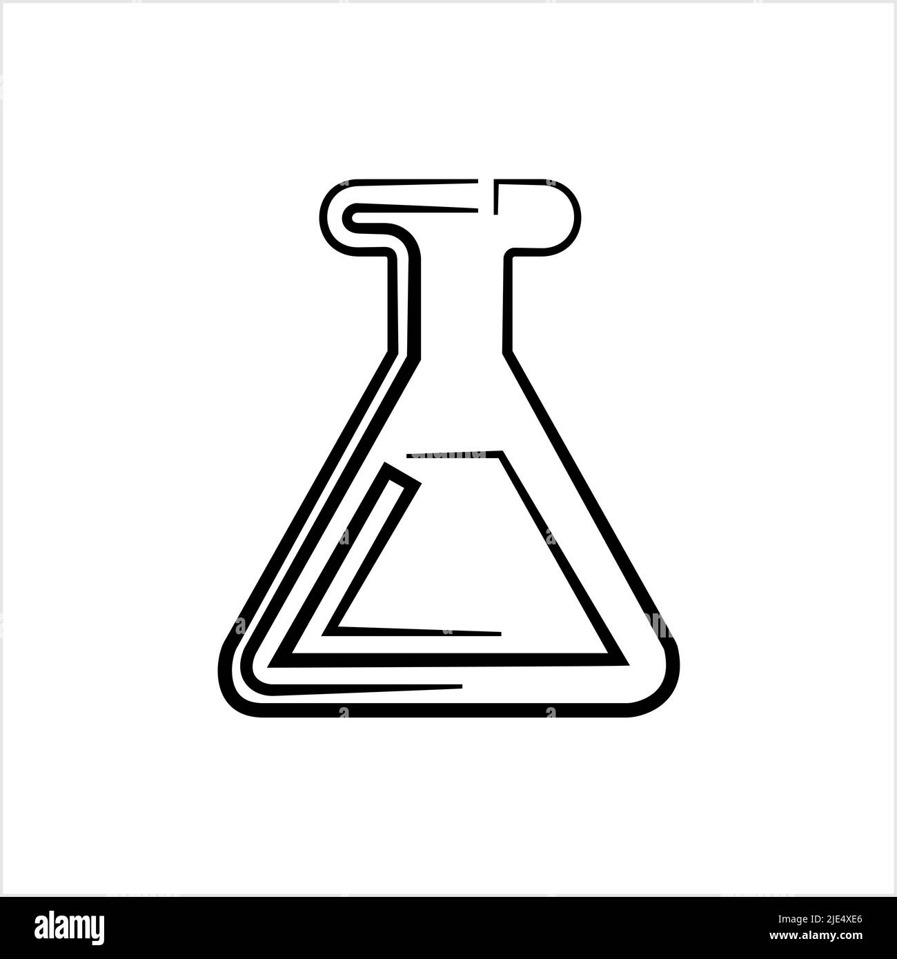 Beaker Icon, Beaker Vector Art Illustration Stock Vector Image & Art ...