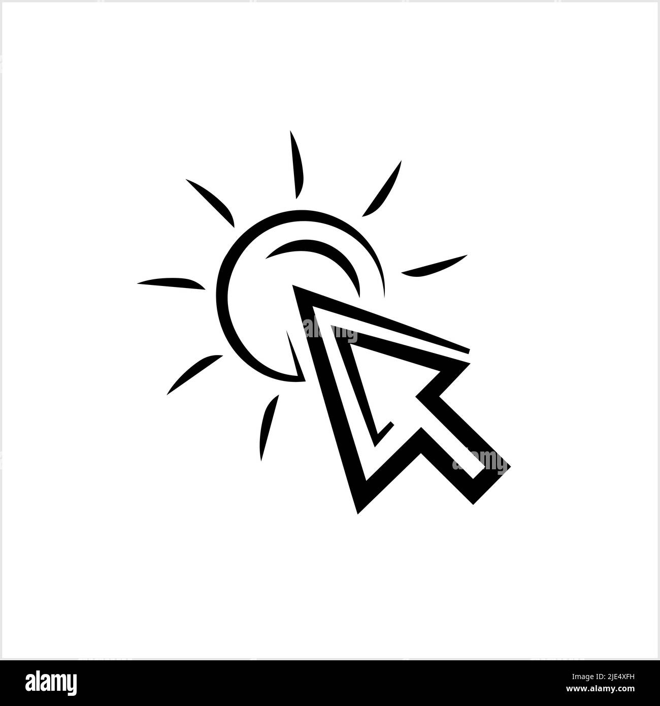 Cursor Click Icon Vector Art Illustration Stock Vector Image & Art - Alamy