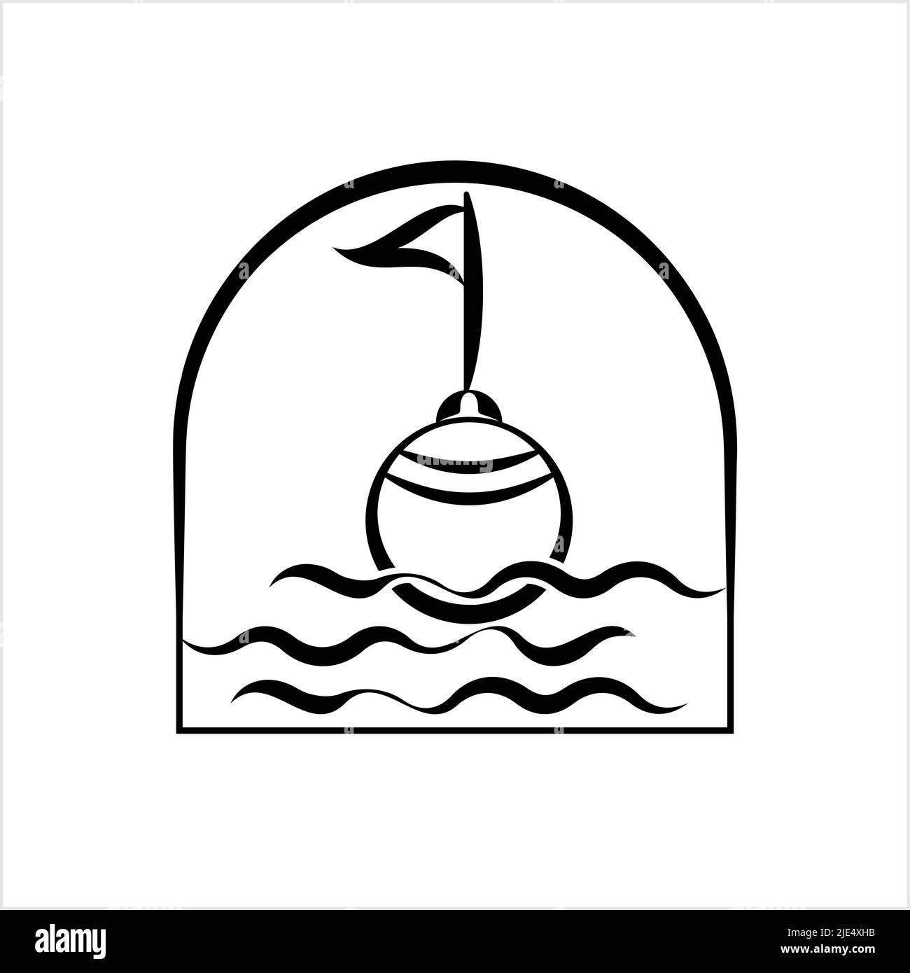 Buoy Icon, Float Buoy Icon Vector Art Illustration Stock Vector Image ...