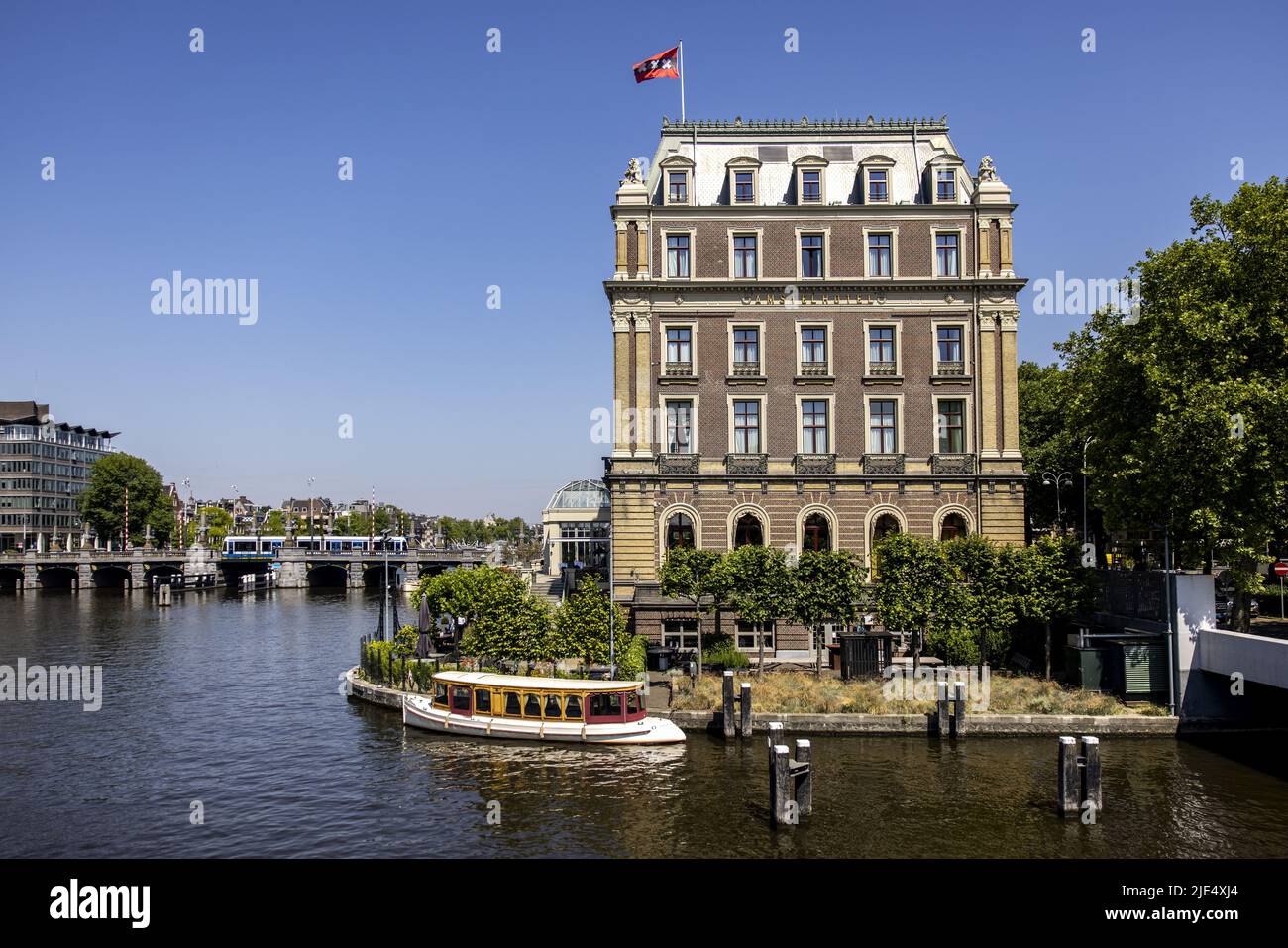 AMSTERDAM - Exterior of the Amstel Hotel. ANP RAMON VAN FLYMEN Stock ...