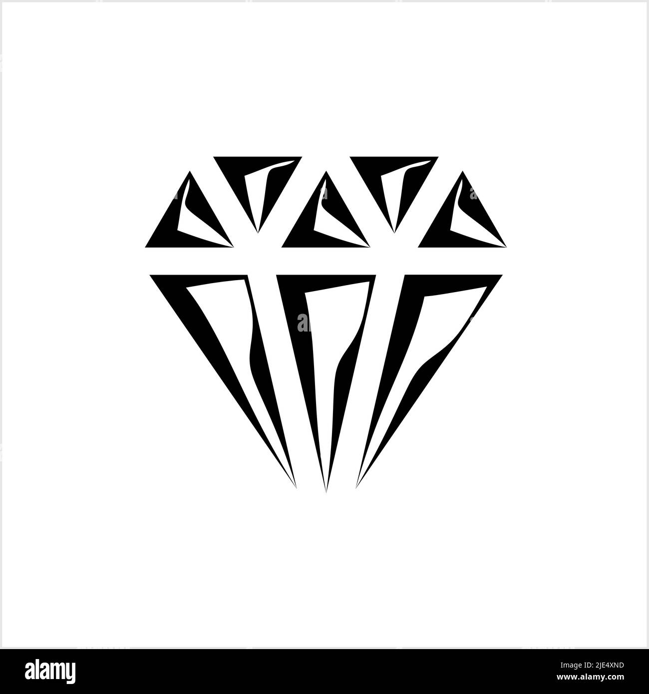 Diamond Icon, Diamond Cut Vector Art Illustration Stock Vector Image ...