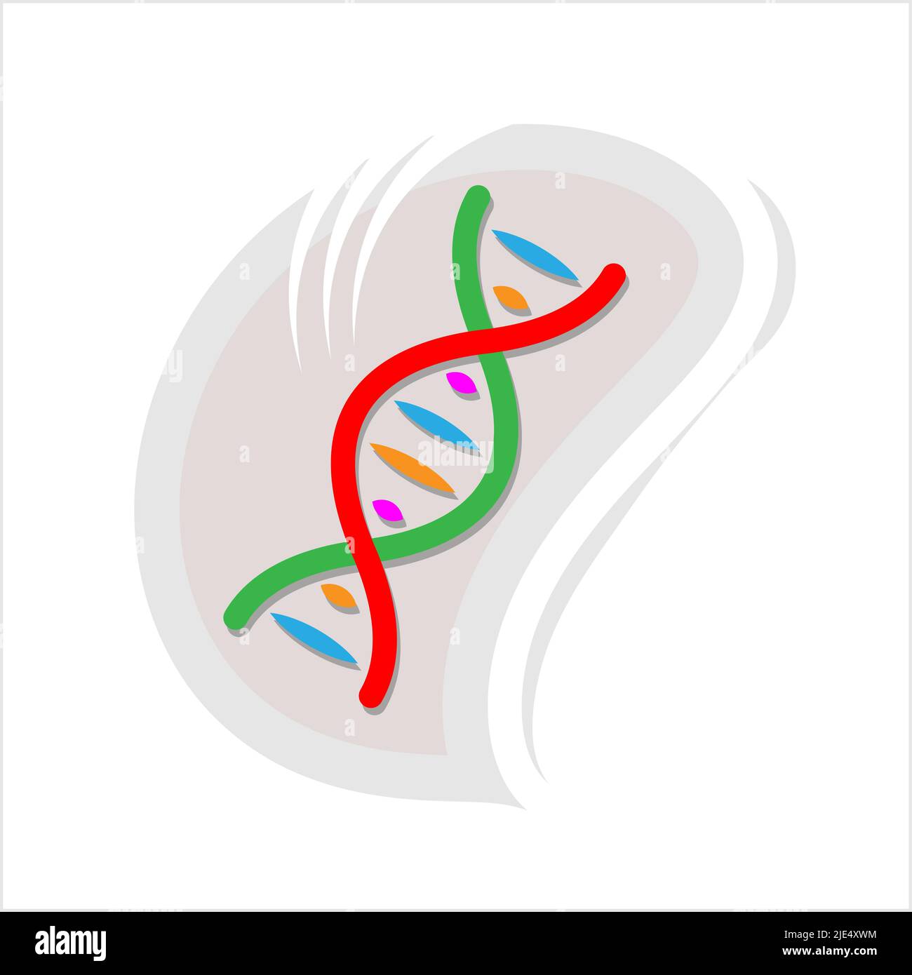 Human Dna Icon Vector Art Illustration Stock Vector Image & Art - Alamy