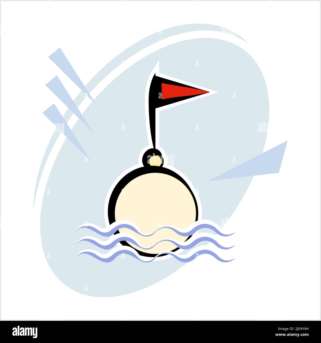 Buoy Icon, Float Buoy Icon Vector Art Illustration Stock Vector Image ...