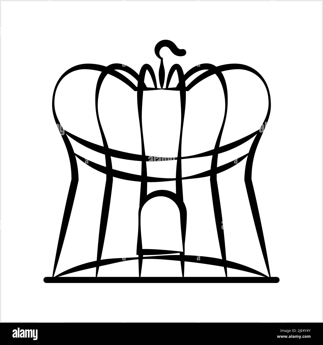 Bird Cage Icon, Bird Cage Vector Art Illustration Stock Vector Image ...