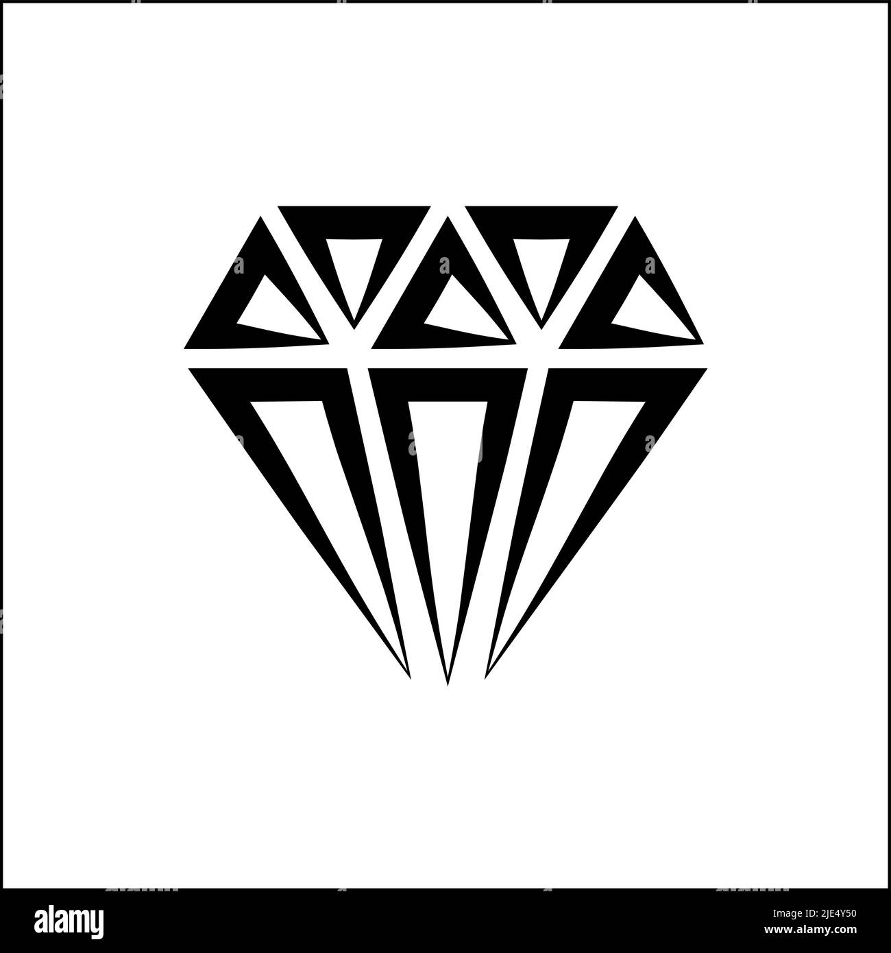 Diamond Icon, Diamond Cut Vector Art Illustration Stock Vector Image ...
