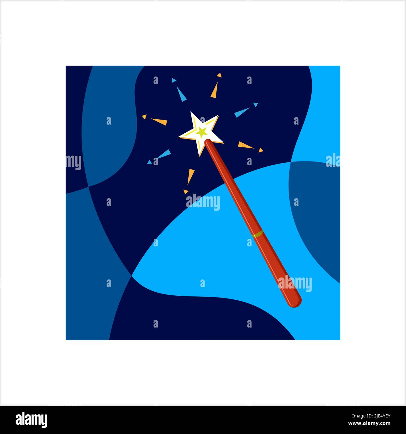 Magic Wand Icon Vector Art Illustration Stock Vector Image & Art - Alamy