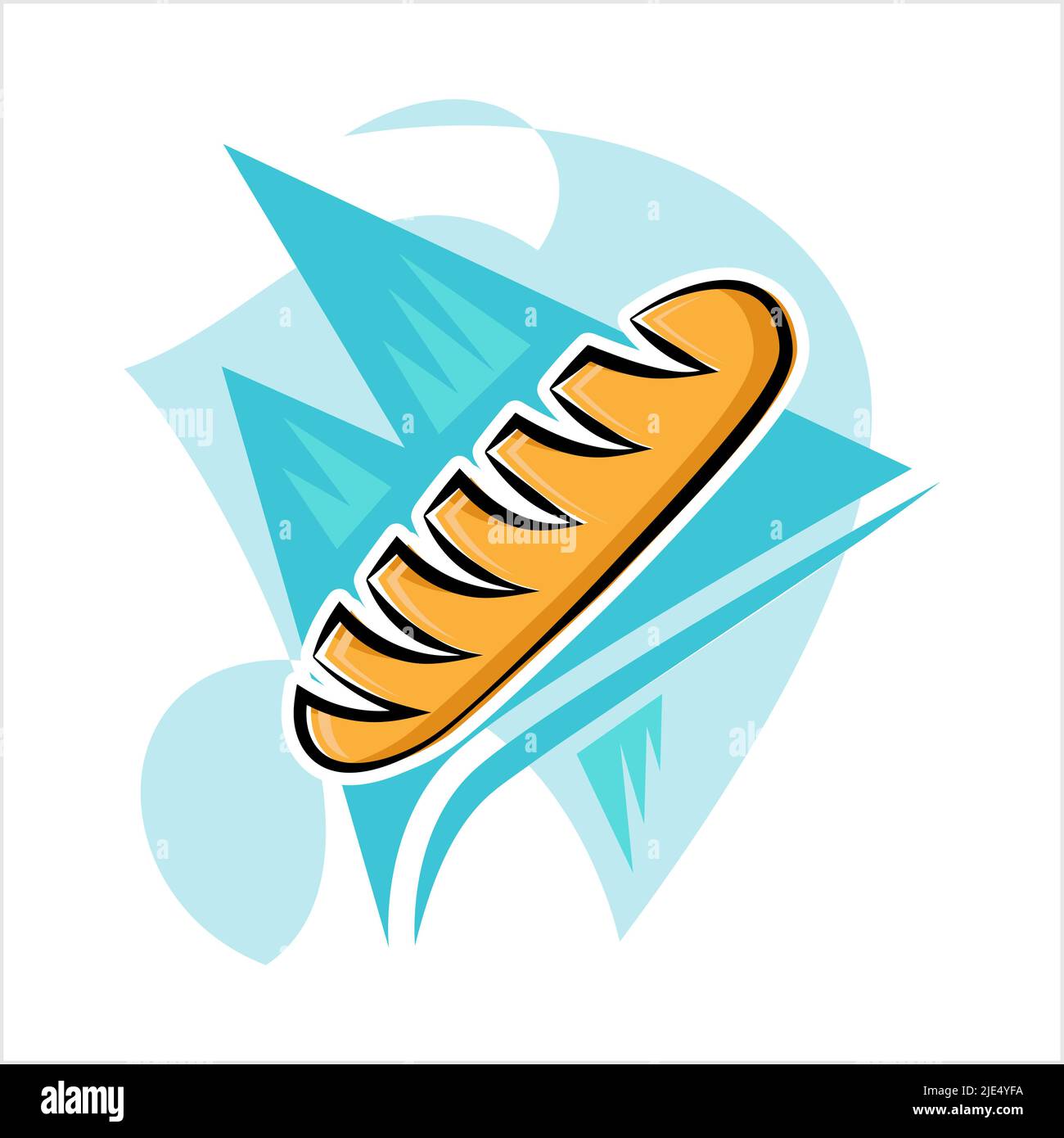 French Bread Icon Vector Art Illustration Stock Vector Image & Art - Alamy