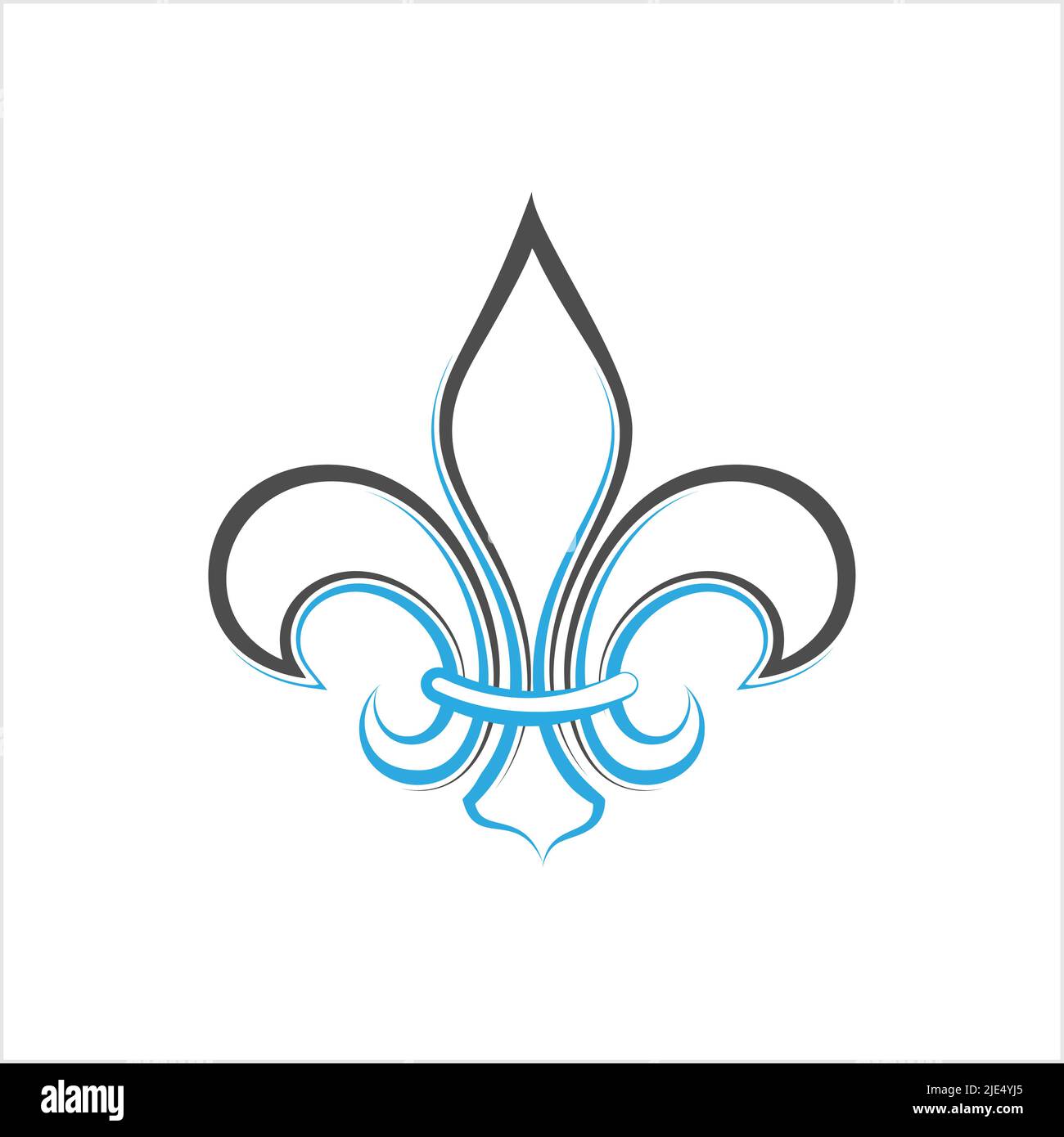 Fleur De Lis, Fleur-De-Lys Or Flower-De-Luce, The Decorative Stylized ...