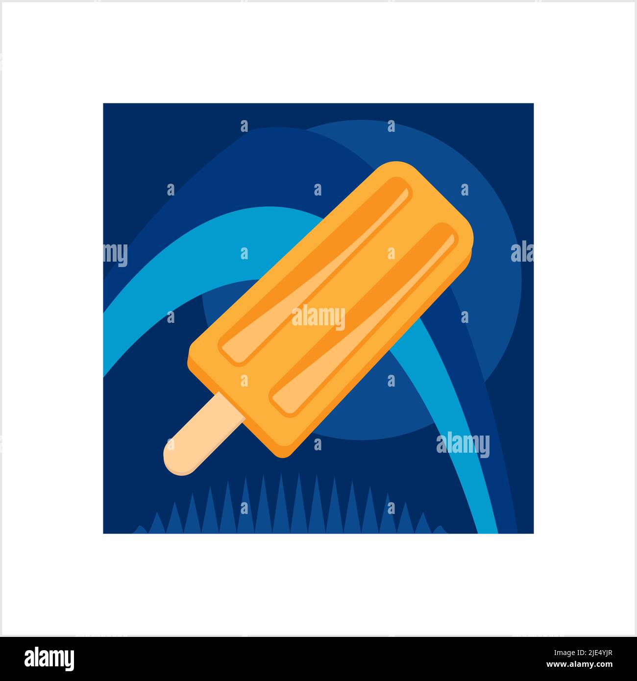 Ice Lolly Icon Vector Art Illustration Stock Vector Image & Art - Alamy