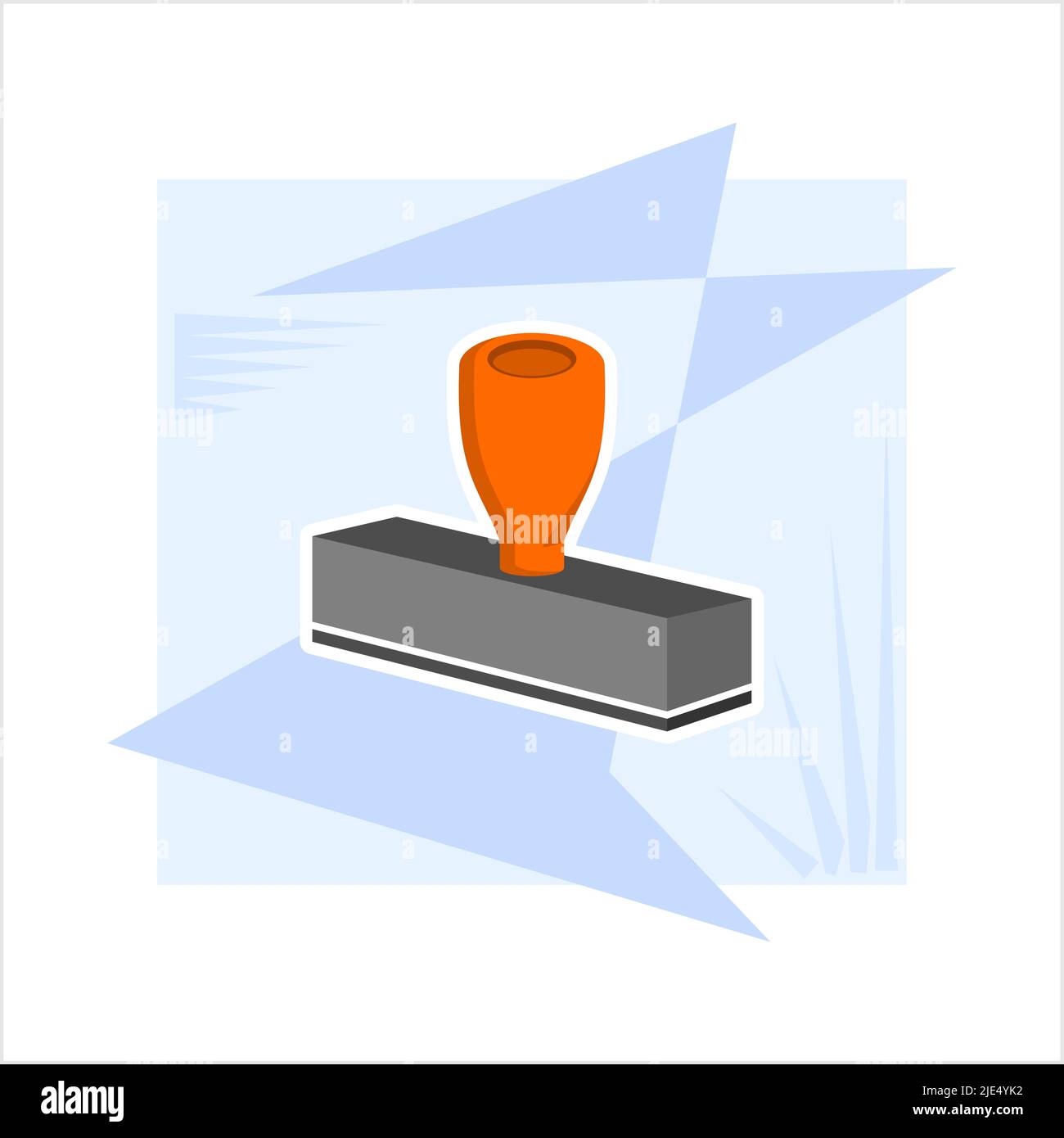 Rubber Stamp Icon Design Vector Art Illustration Stock Vector Image ...