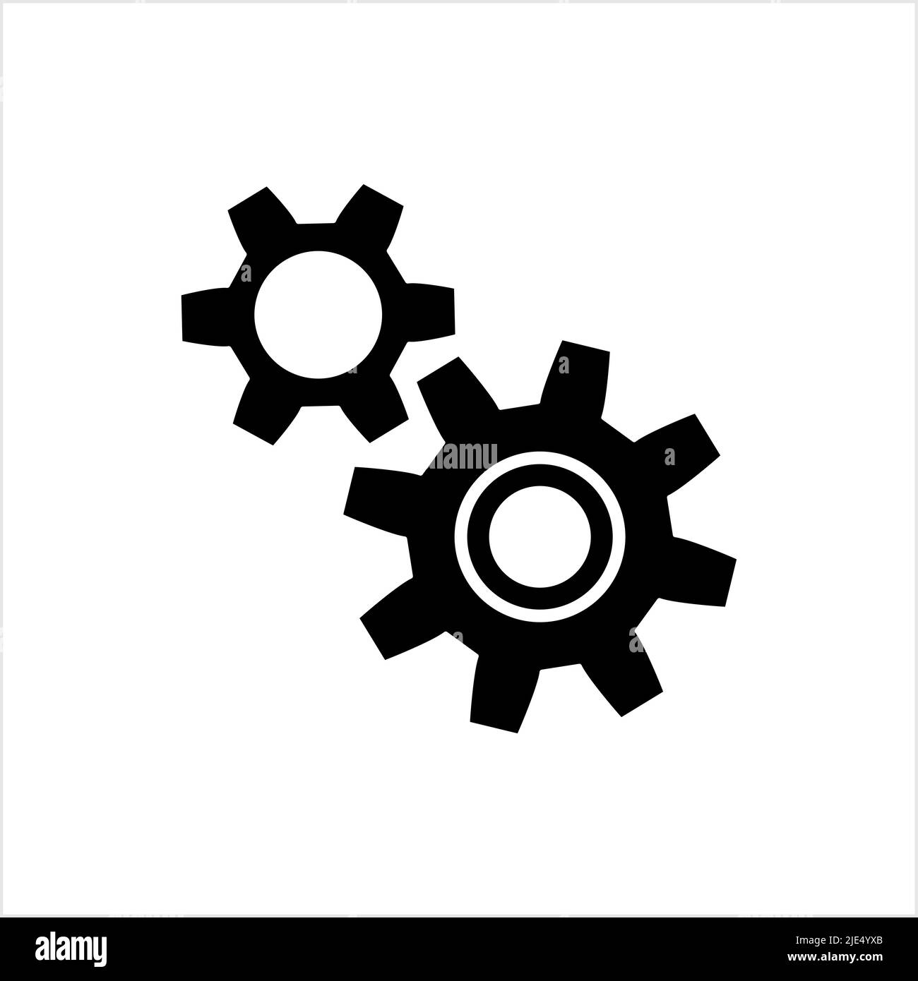 Setting Icon, Gear, User Preference Setting Vector Art Illustration ...