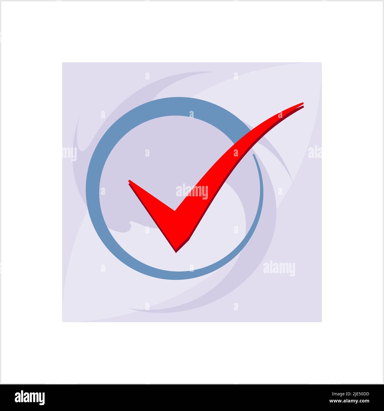 Tick Mark Icon, Check Mark, Right Mark, Vector Art Illustration Stock ...