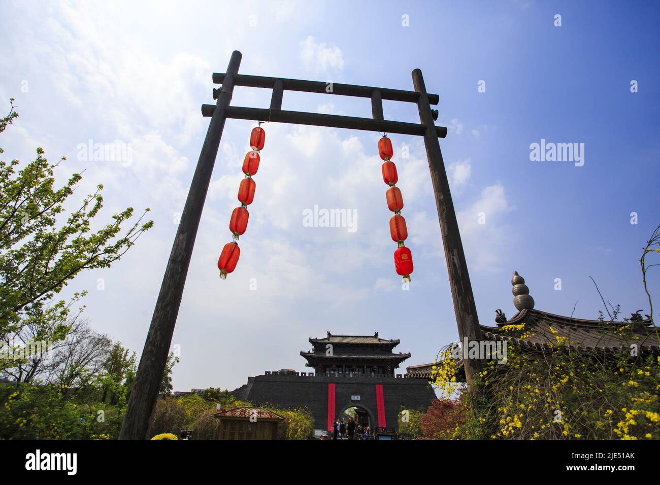 Jiangsu yangzhou dongguan ancient crossing guzhen town the gates and ...