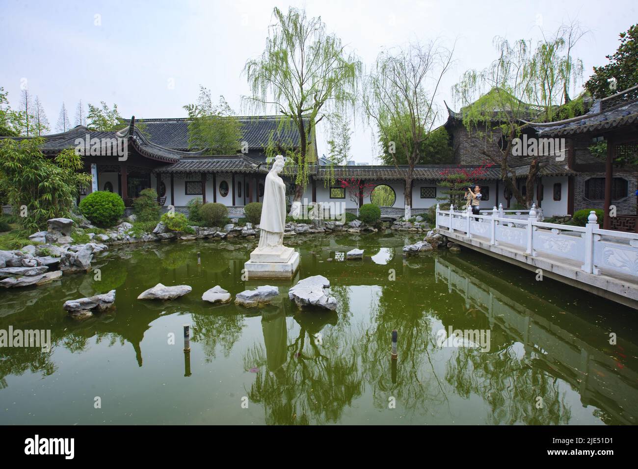 jiangsu taizhou meiyuan mei lanfang memorial buildings Stock Photo - Alamy