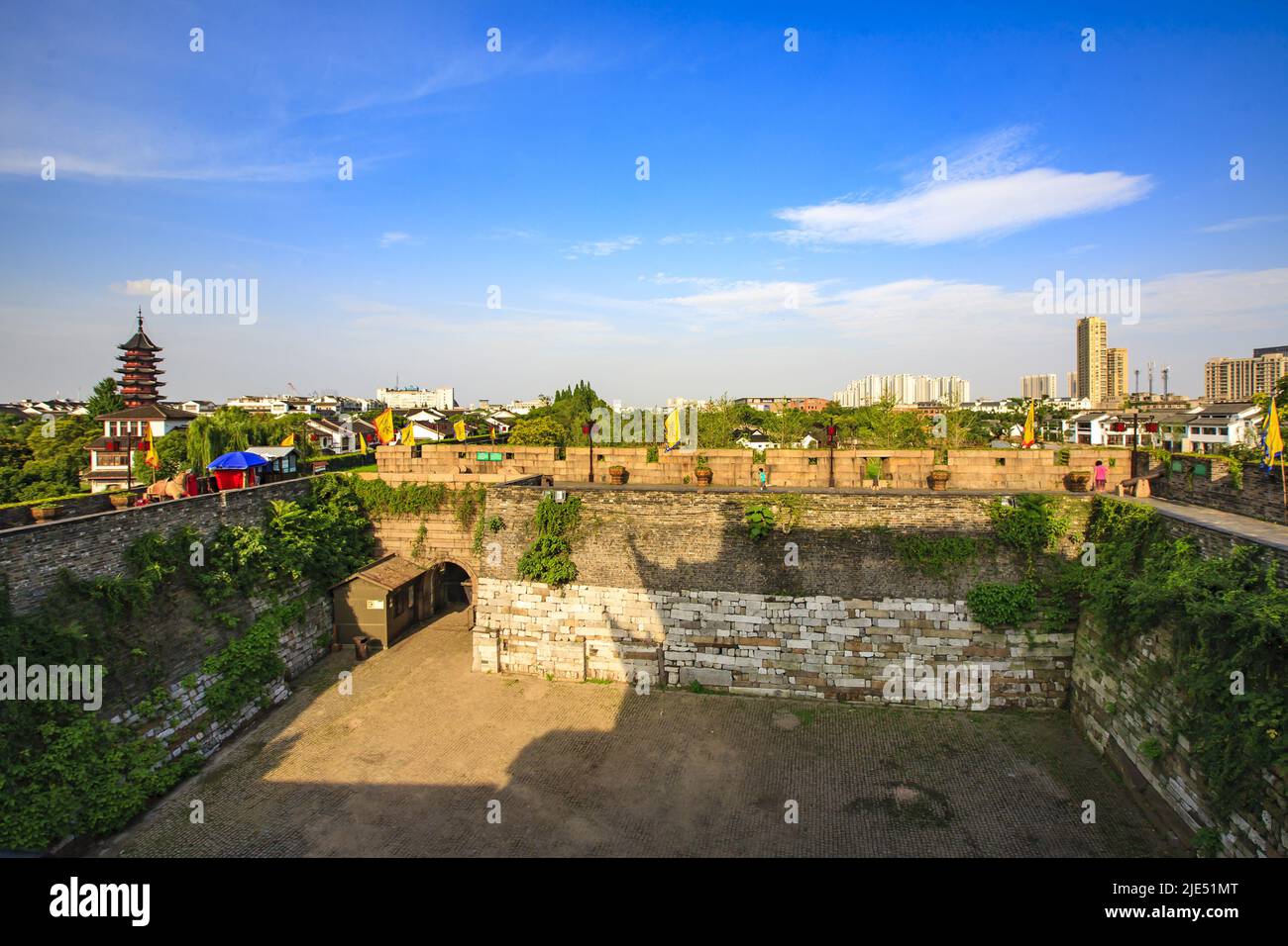 In jiangsu province suzhou pan gate the canal the ancient Han ditch ...
