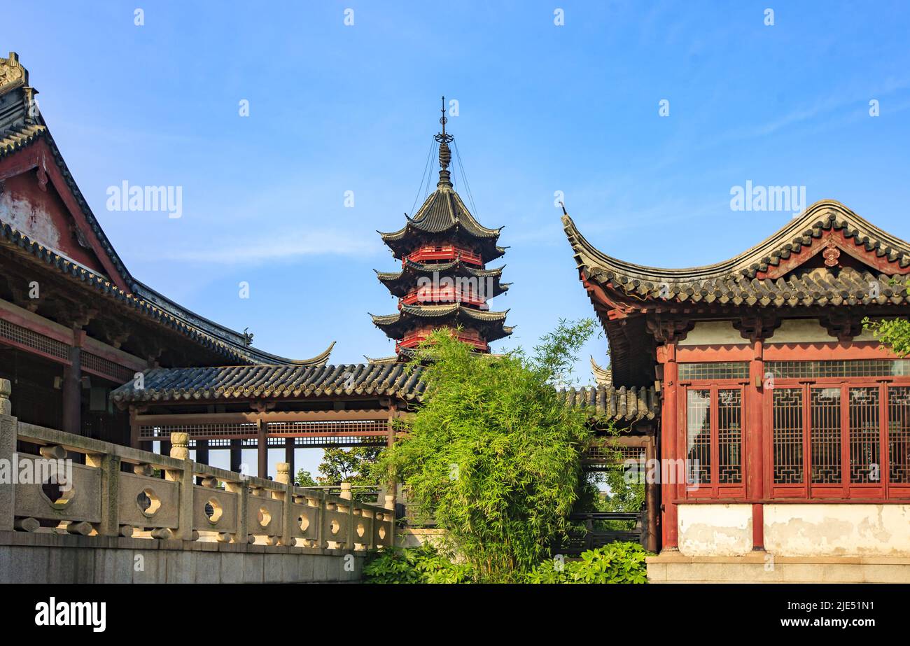 In jiangsu province suzhou pan gate the canal the ancient Han ditch ...