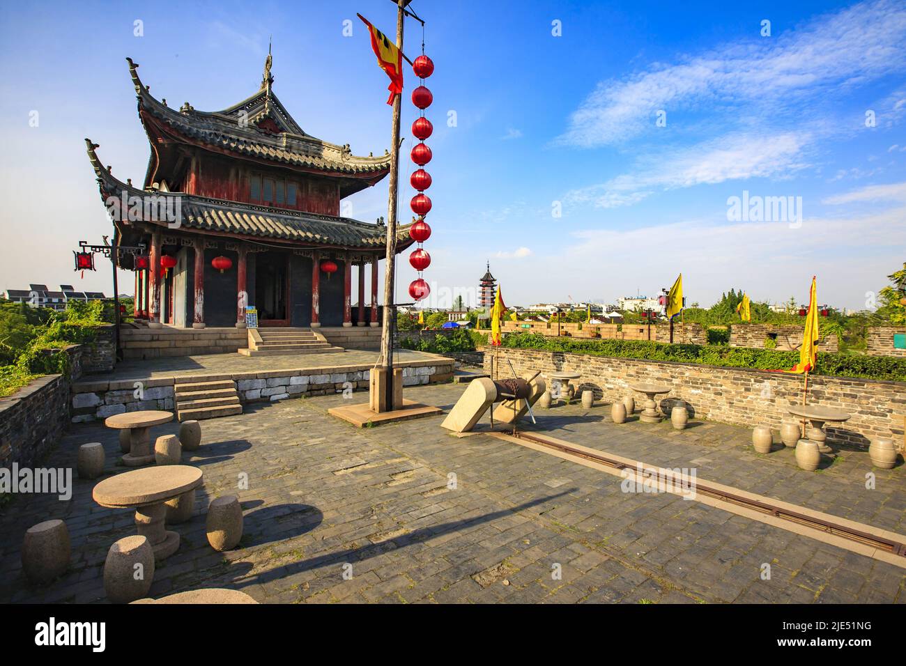 In jiangsu province suzhou pan gate the ancient Han ditch gates and ...