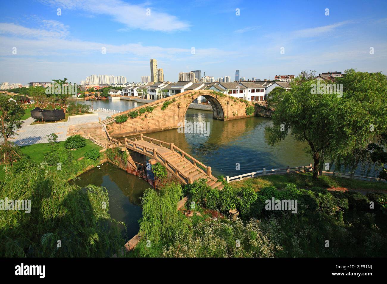 Jiangsu province suzhou pan gate the canal the ancient Han ditch Stock ...