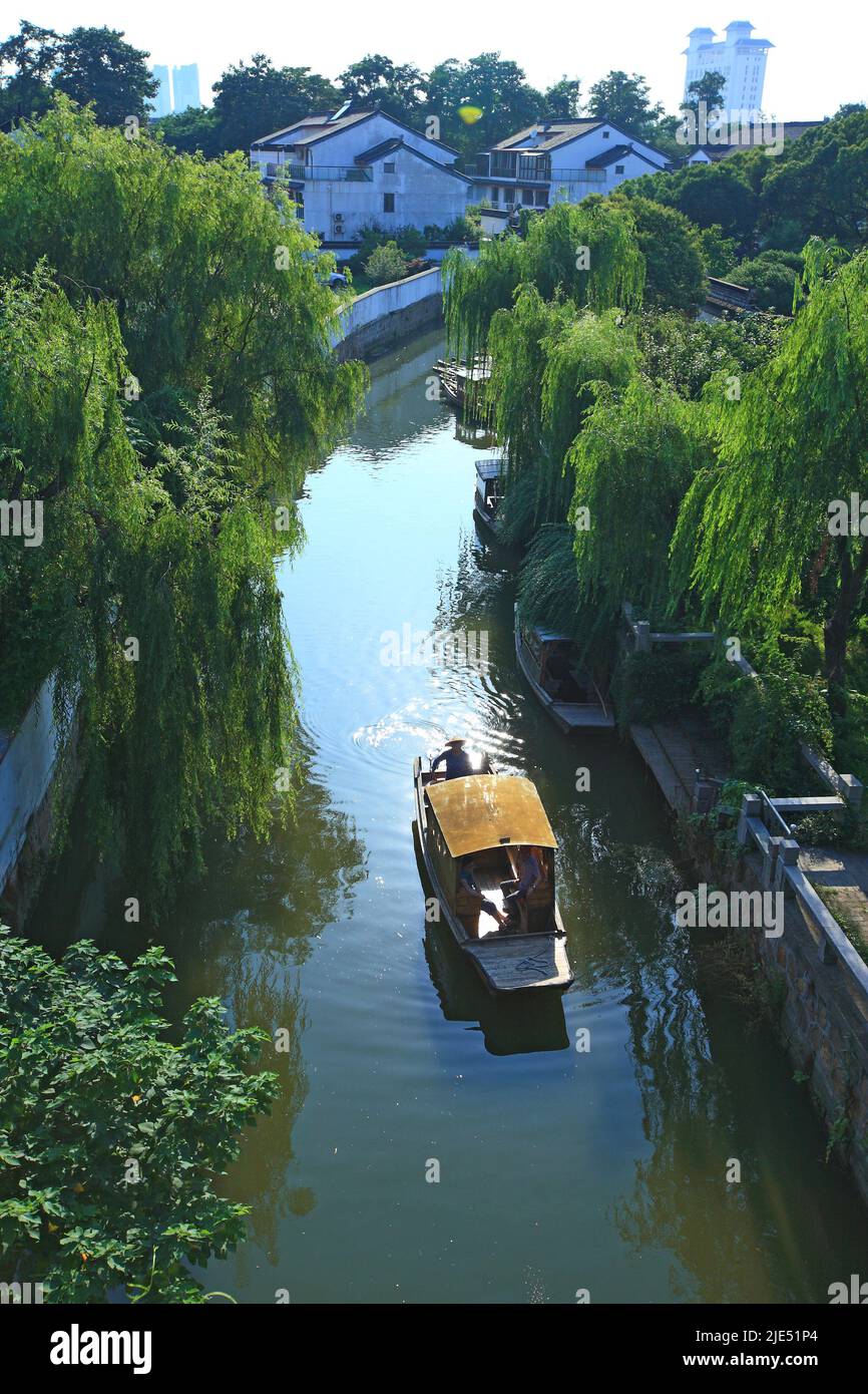 In jiangsu province suzhou pan gate canal ancient Han ditch Stock Photo ...