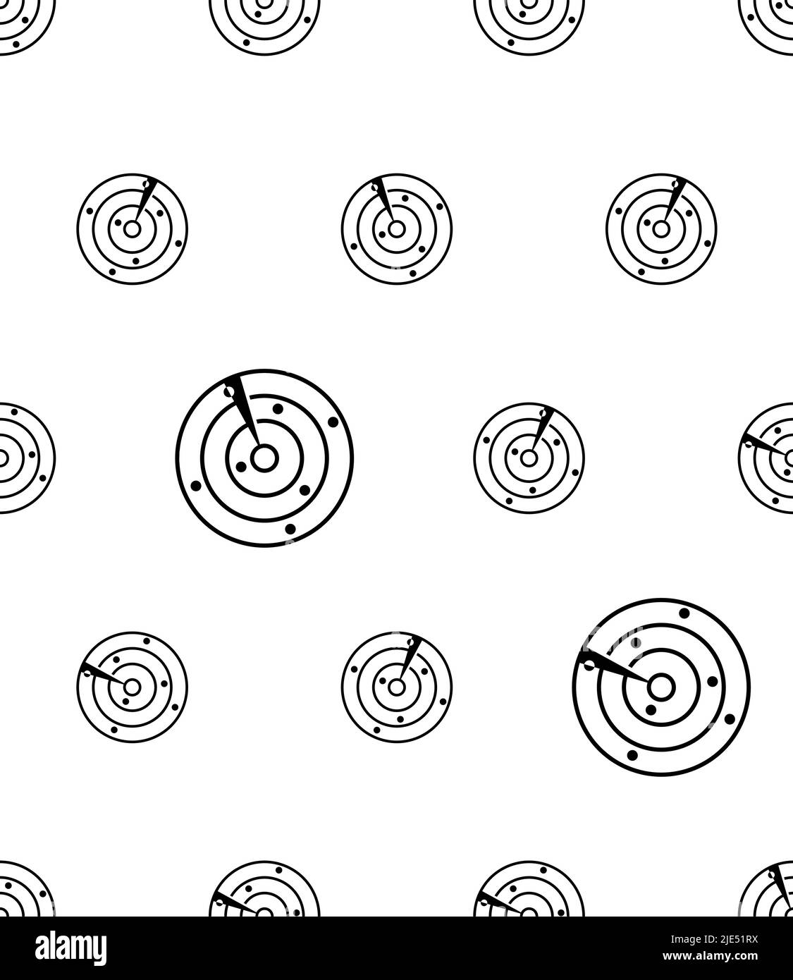 Plane Radar Icon Seamless Pattern, Air Traffic Radar Icon Vector Art ...