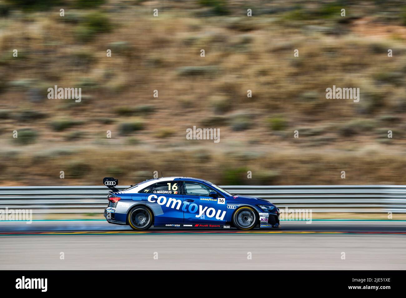 16 MAGNUS Gilles (BEL), Comtoyou Team Audi Sport, Audi RS 3 LMS, action ...