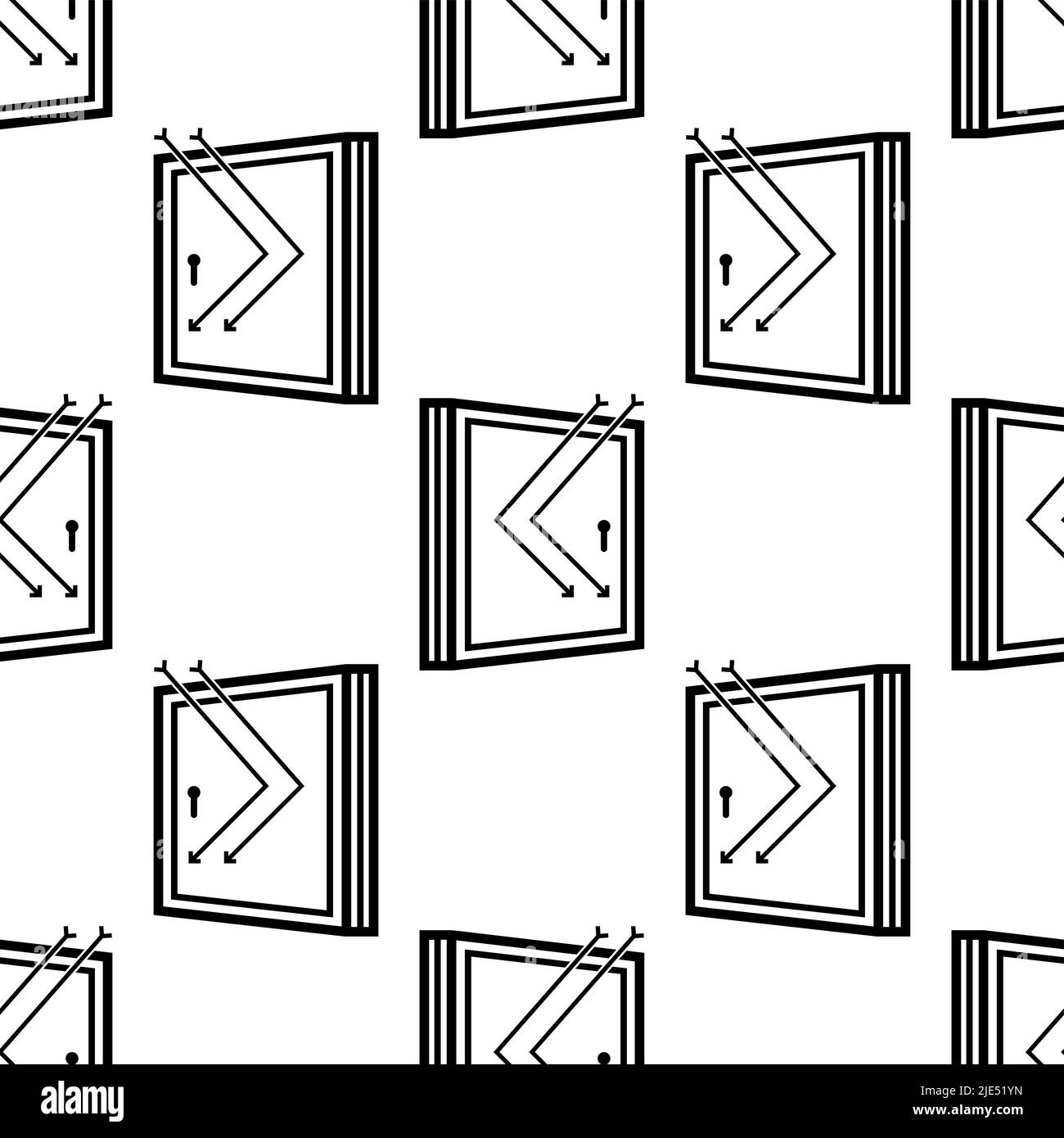 Insulating Glass Window Icon Seamless Pattern, Heat Reflecting Window ...