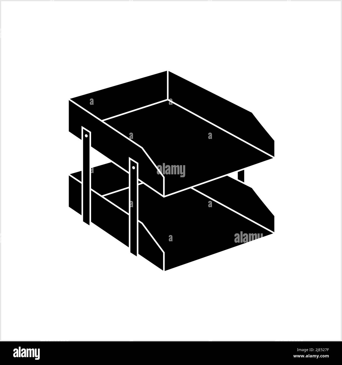 Document Tray Icon, Paper Tray Icon Vector Art Illustration Stock ...