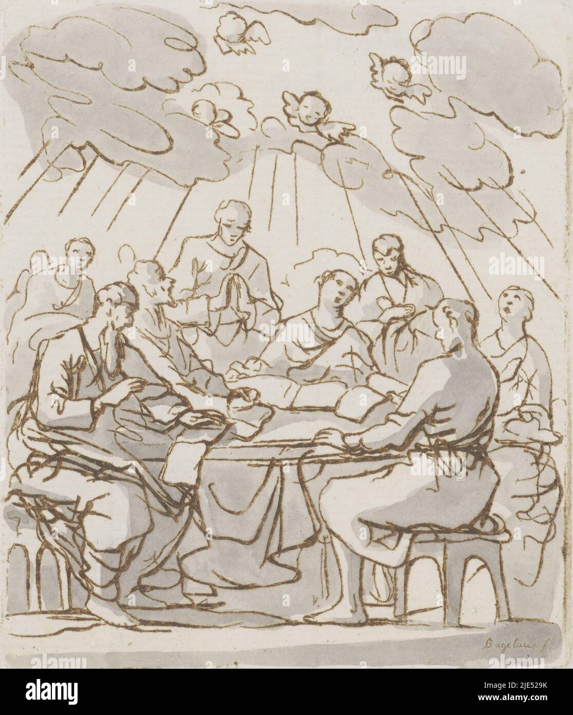 Eight praising persons hi-res stock photography and images - Alamy