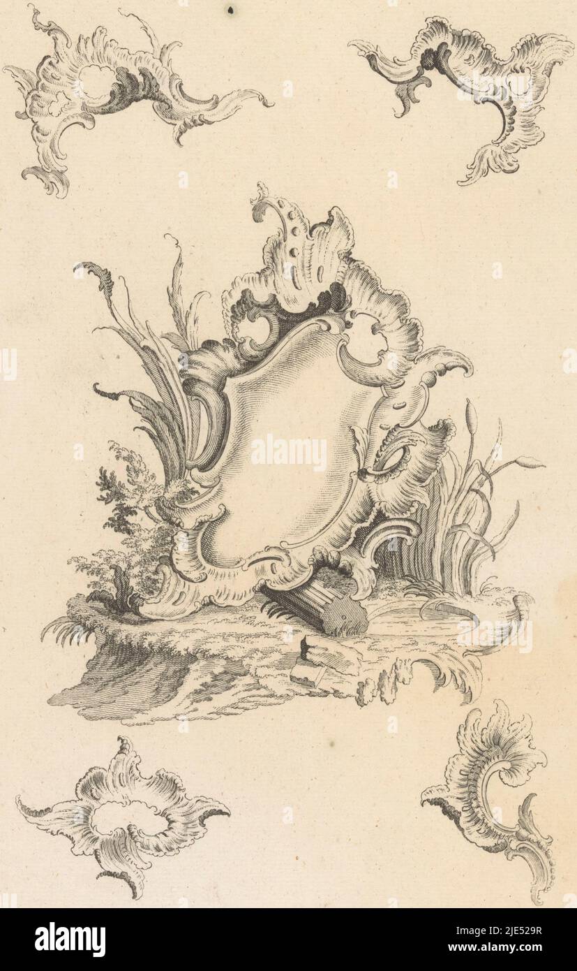 Four rocaille ornaments hi-res stock photography and images - Alamy