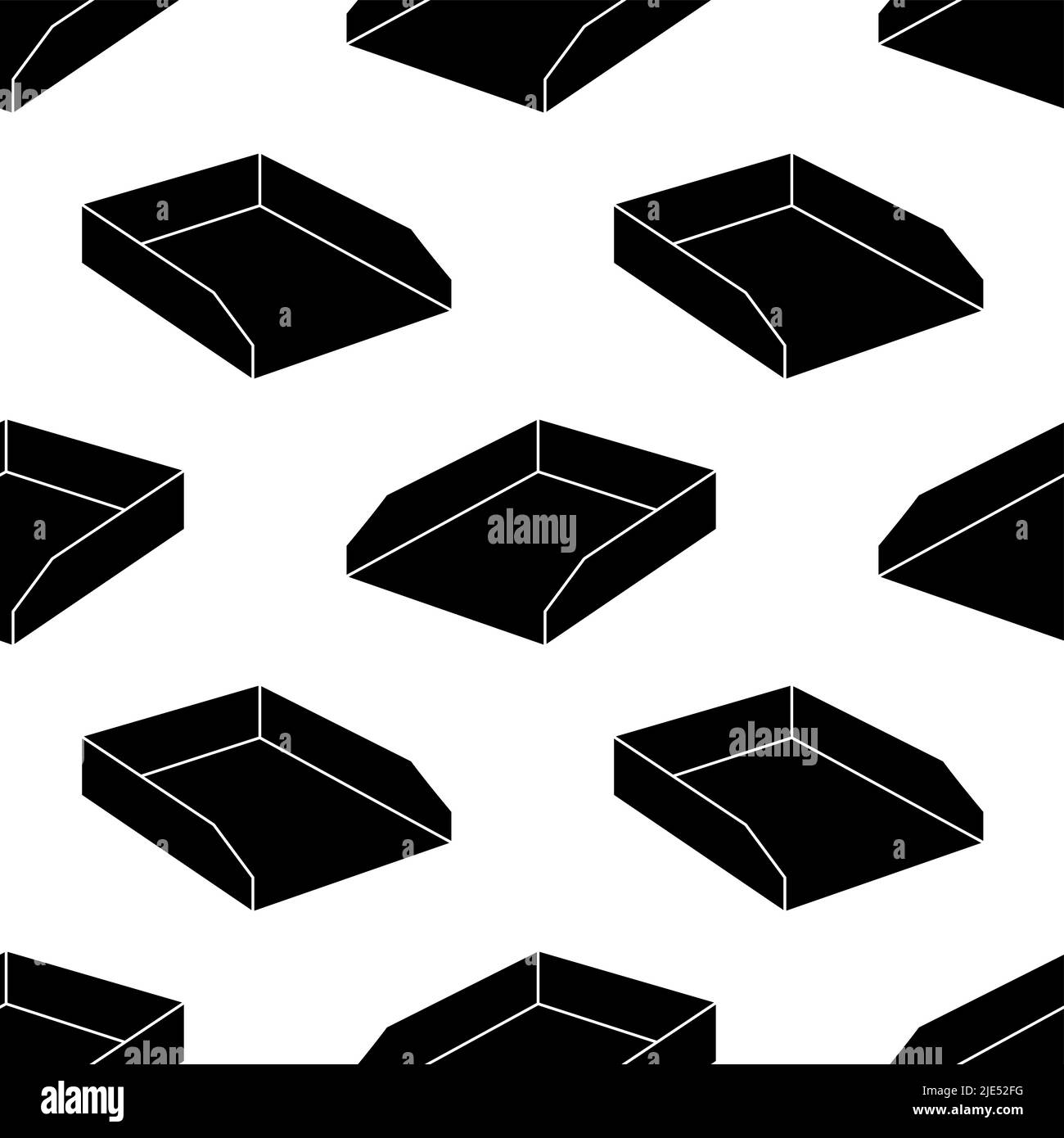 Document Tray Icon Seamless Pattern, Paper Tray Icon Vector Art ...