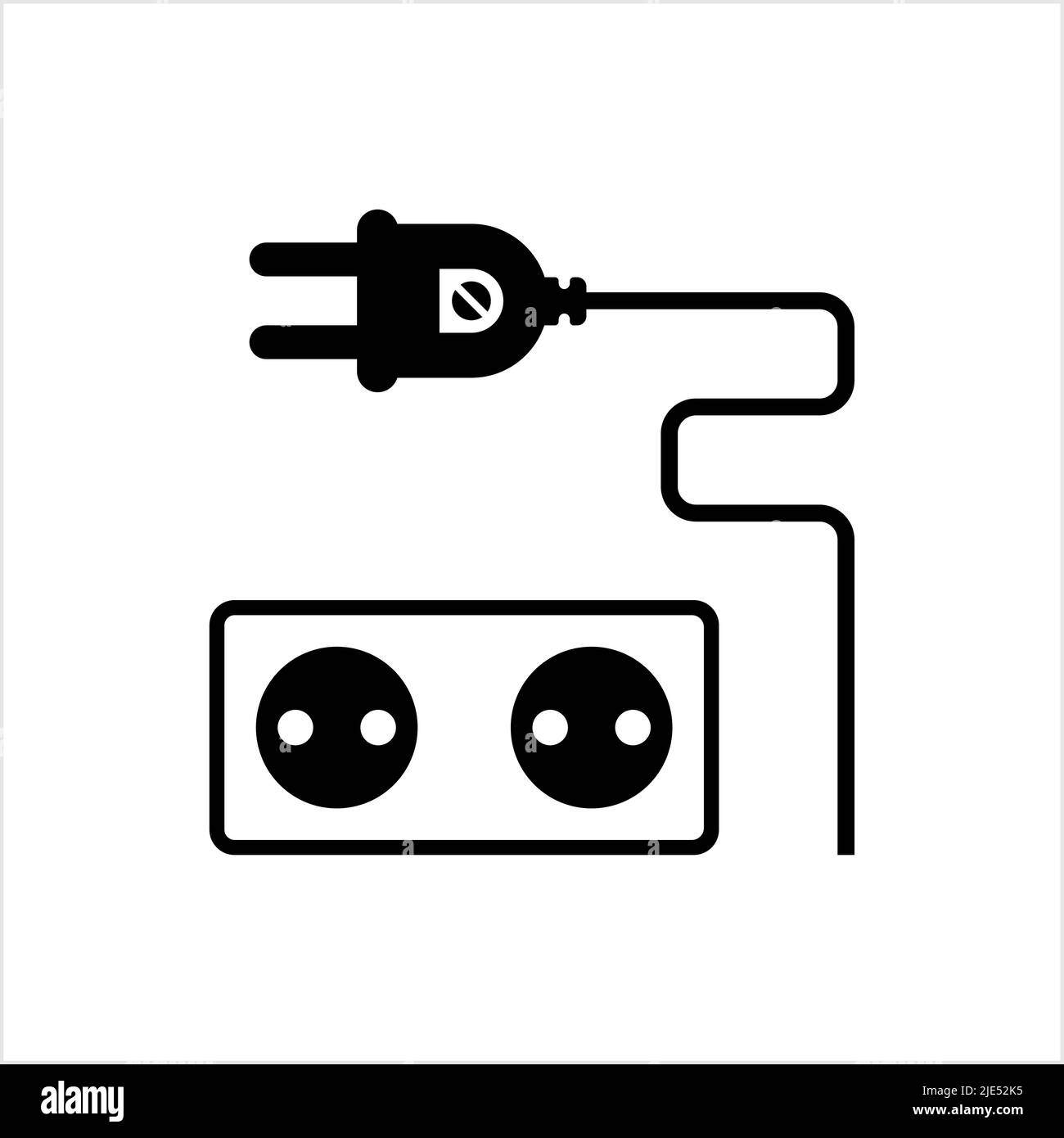 Plug Socket Icon, Electric Plug Socket Icon Vector Art Illustration ... Plug Socket Icon, Electric Plug Socket Icon Vector Art Illustration ...