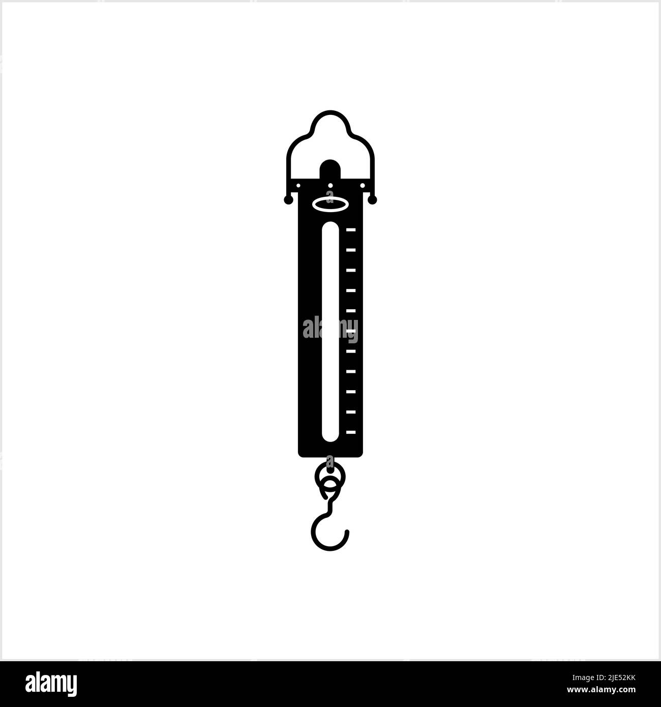 Portable Weighing Scale Icon, Weight Measuring Hanging Balance Vector ...