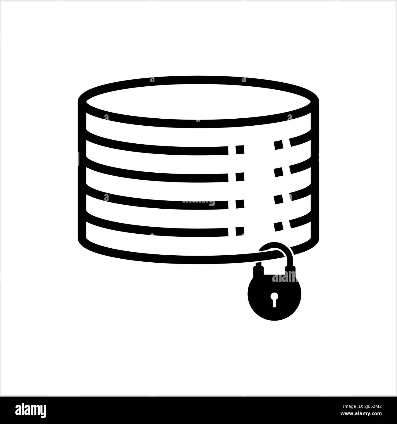 Secure Database Icon Database Security Icon Vector Art Illustration Stock Vector Image And Art